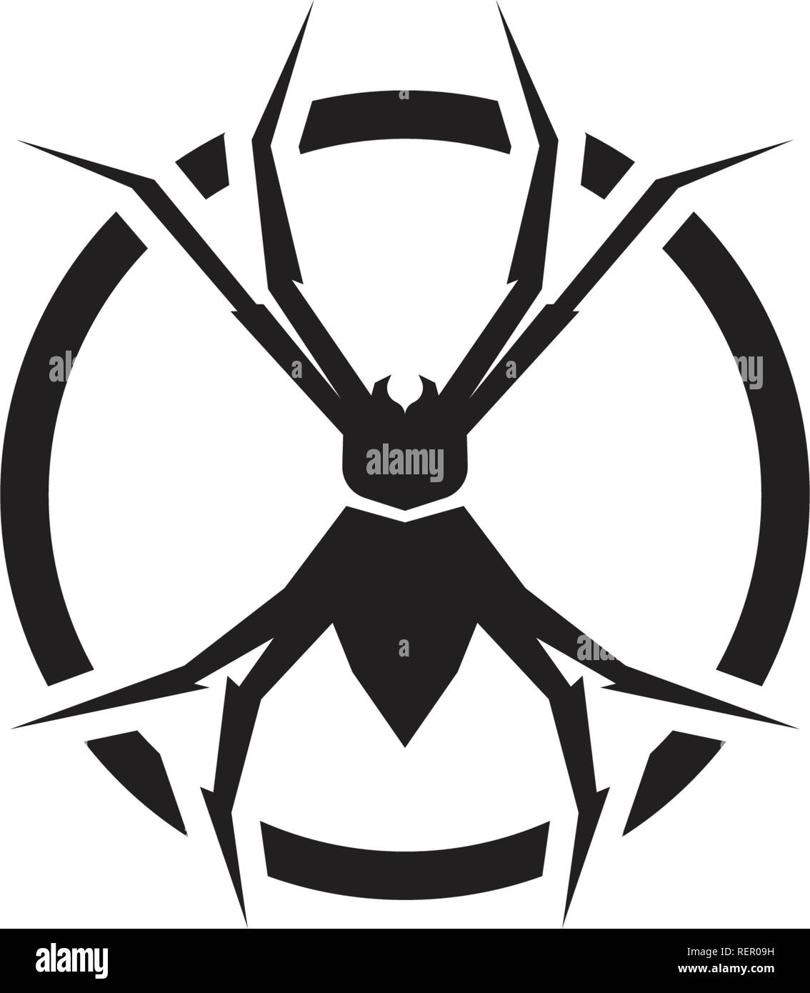 Spider logo vector illustration Stock Vector Image & Art - Alamy