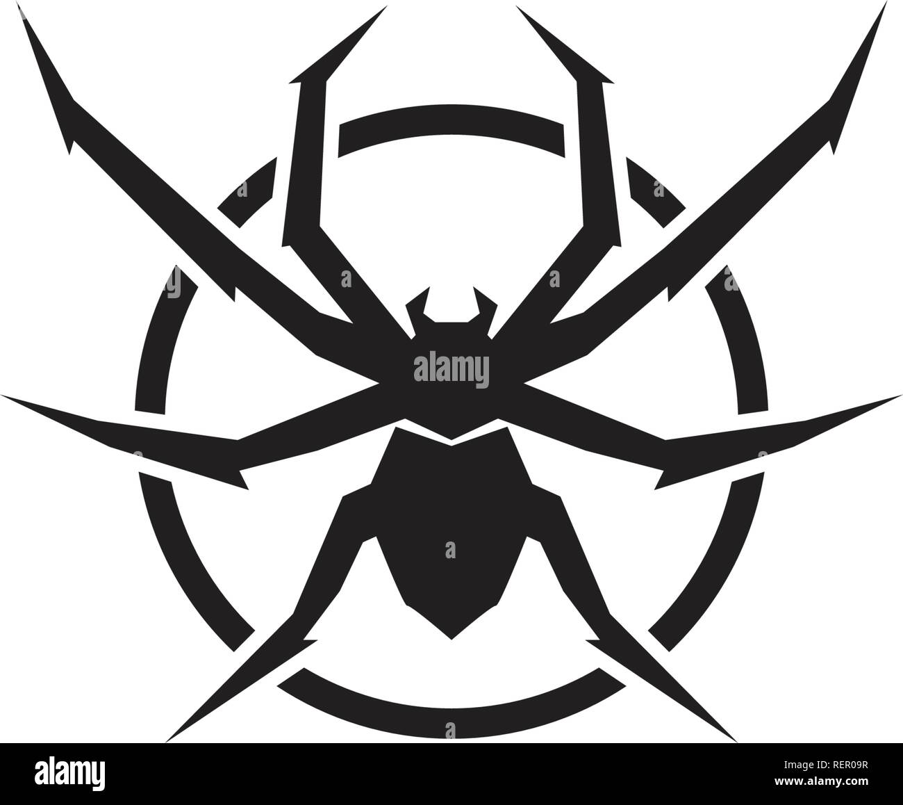 Spider logo vector illustration Stock Vector Image & Art - Alamy