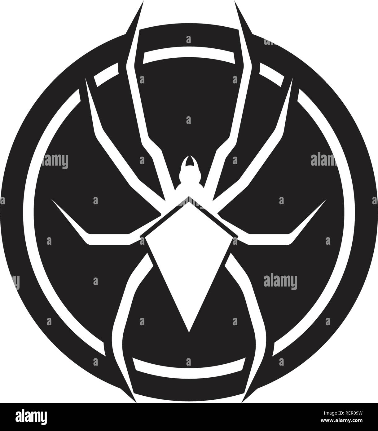 Spider logo vector illustration Stock Vector Image & Art - Alamy