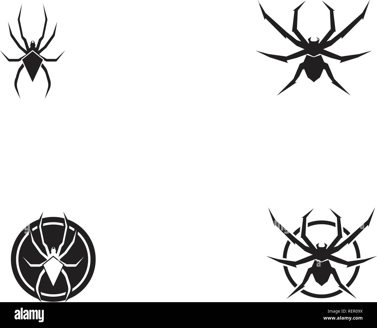 Spider logo vector illustration Stock Vector Image & Art - Alamy
