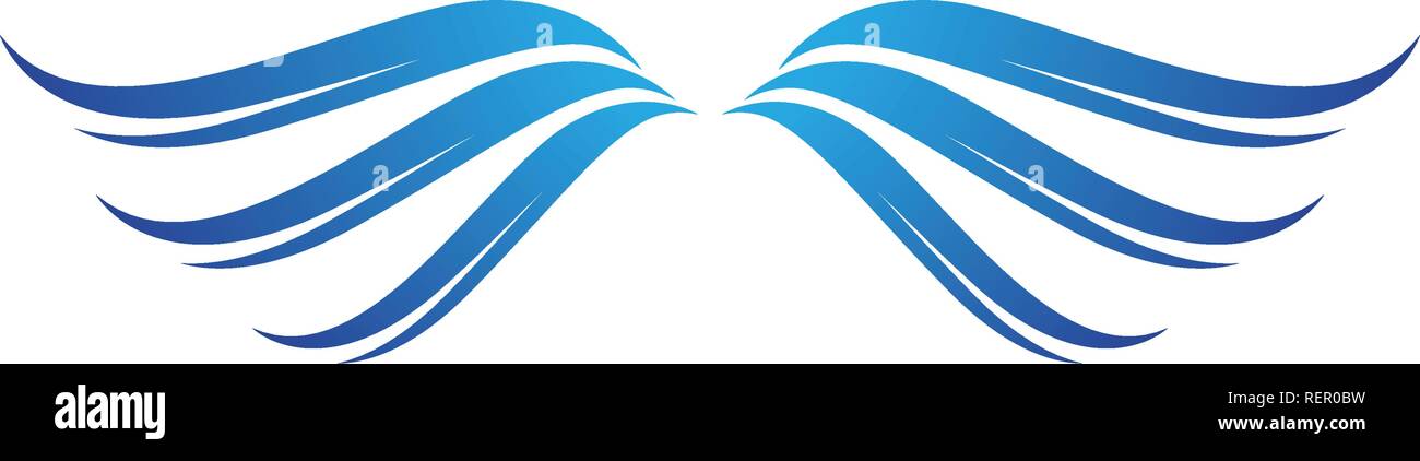 Wing bird logo and symbol vector Stock Vector Image & Art - Alamy