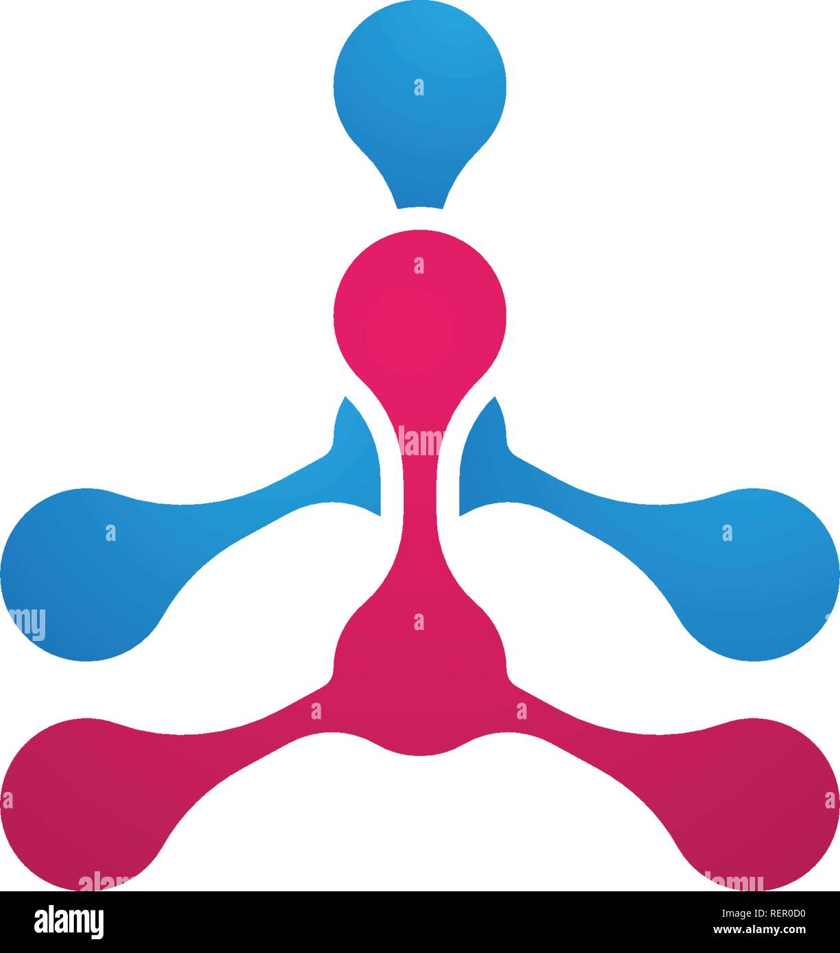 Liquid molecule structure white Stock Vector Images - Alamy