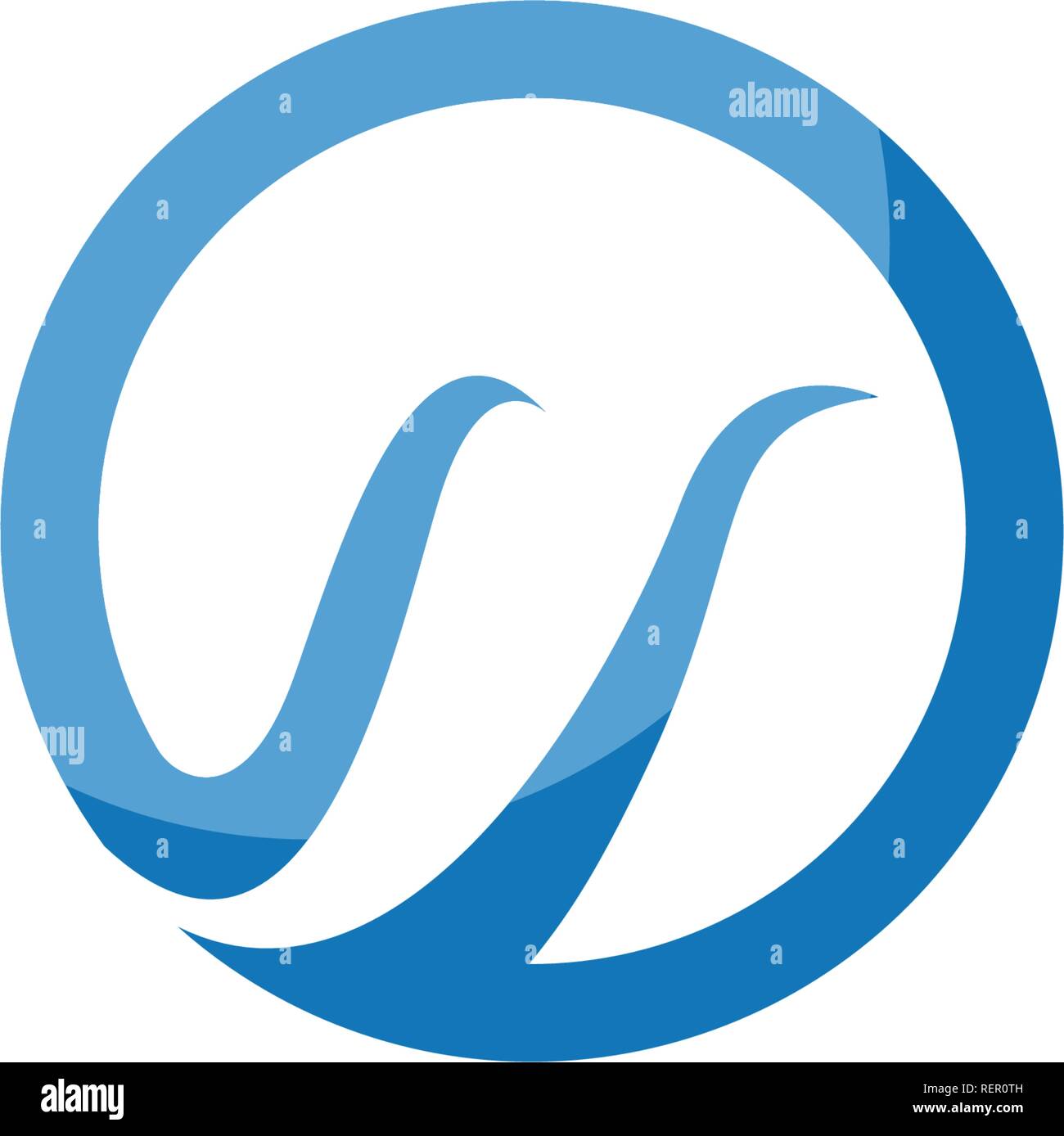 Waves beach logo and symbols template icons app Stock Vector Image ...