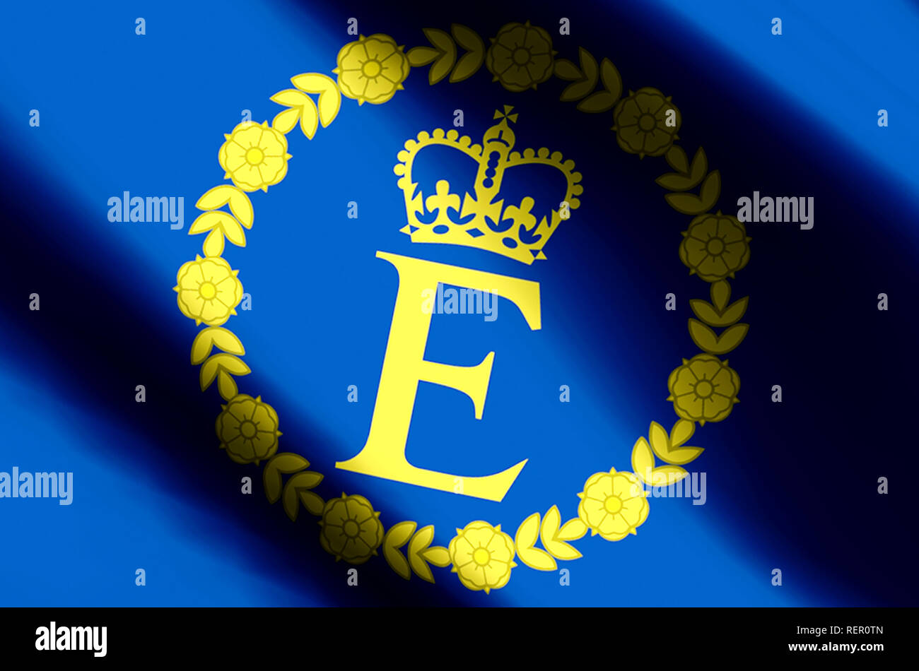 Eiir stylish waving and closeup flag illustration. Perfect for ...