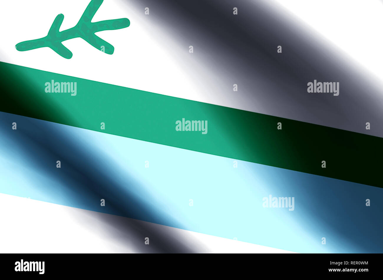 Labrador stylish waving and closeup flag illustration. Perfect for ...