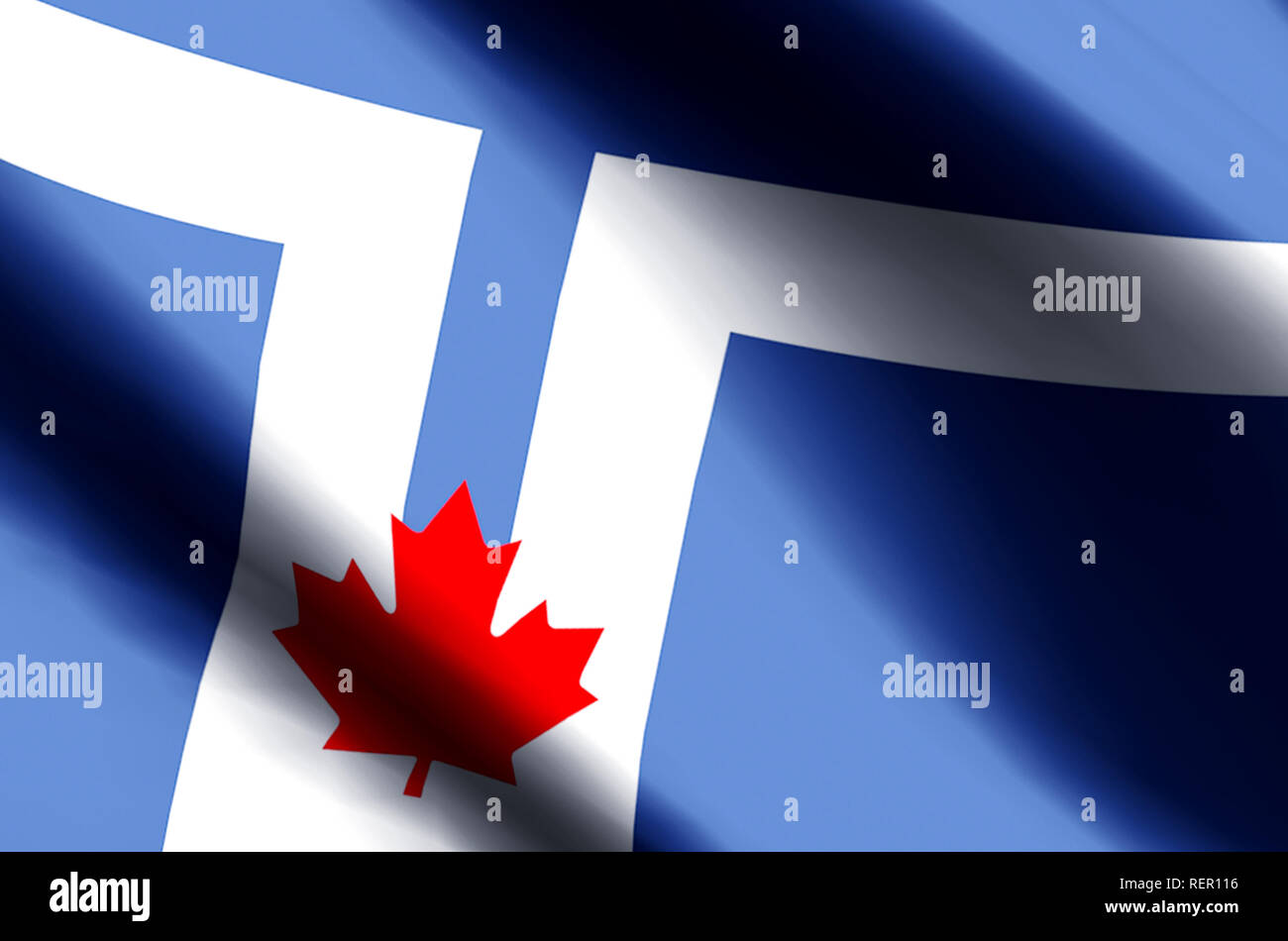 Toronto Flag stylish waving and closeup flag illustration. Perfect for ...