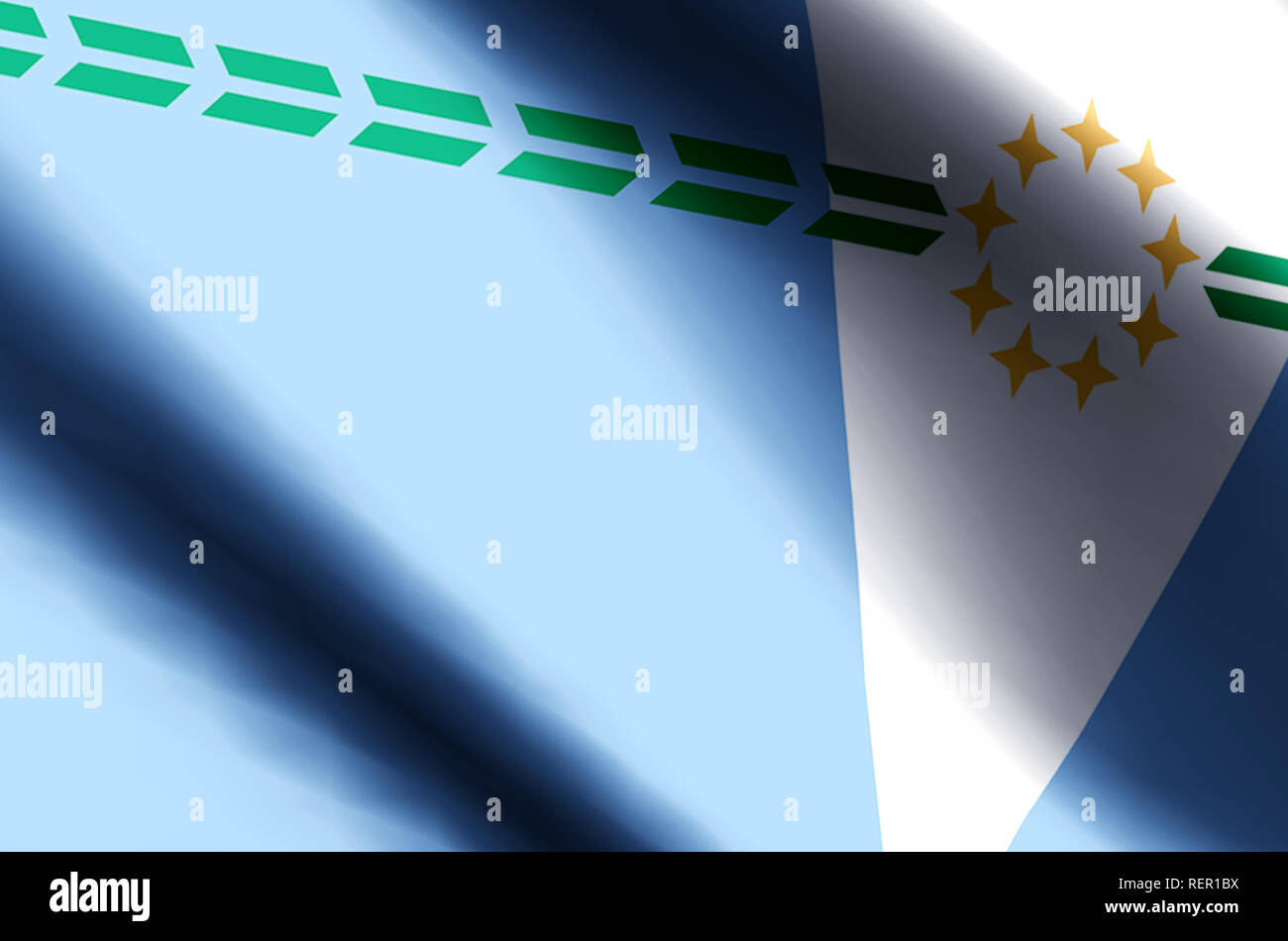 Formosa stylish waving and closeup flag illustration. Perfect for ...