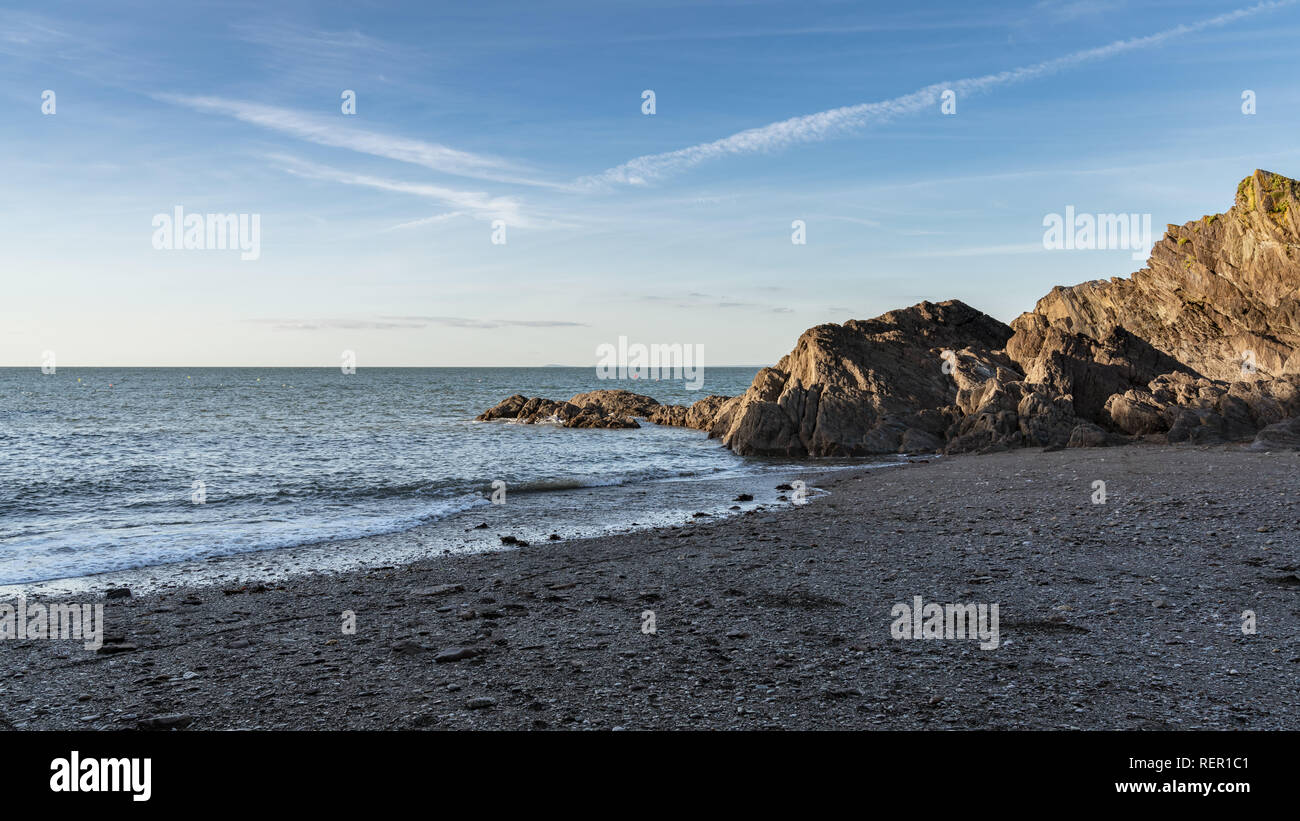 Rapparee Cove near Ilfracombe in North Devon, England, UK - looking at ...