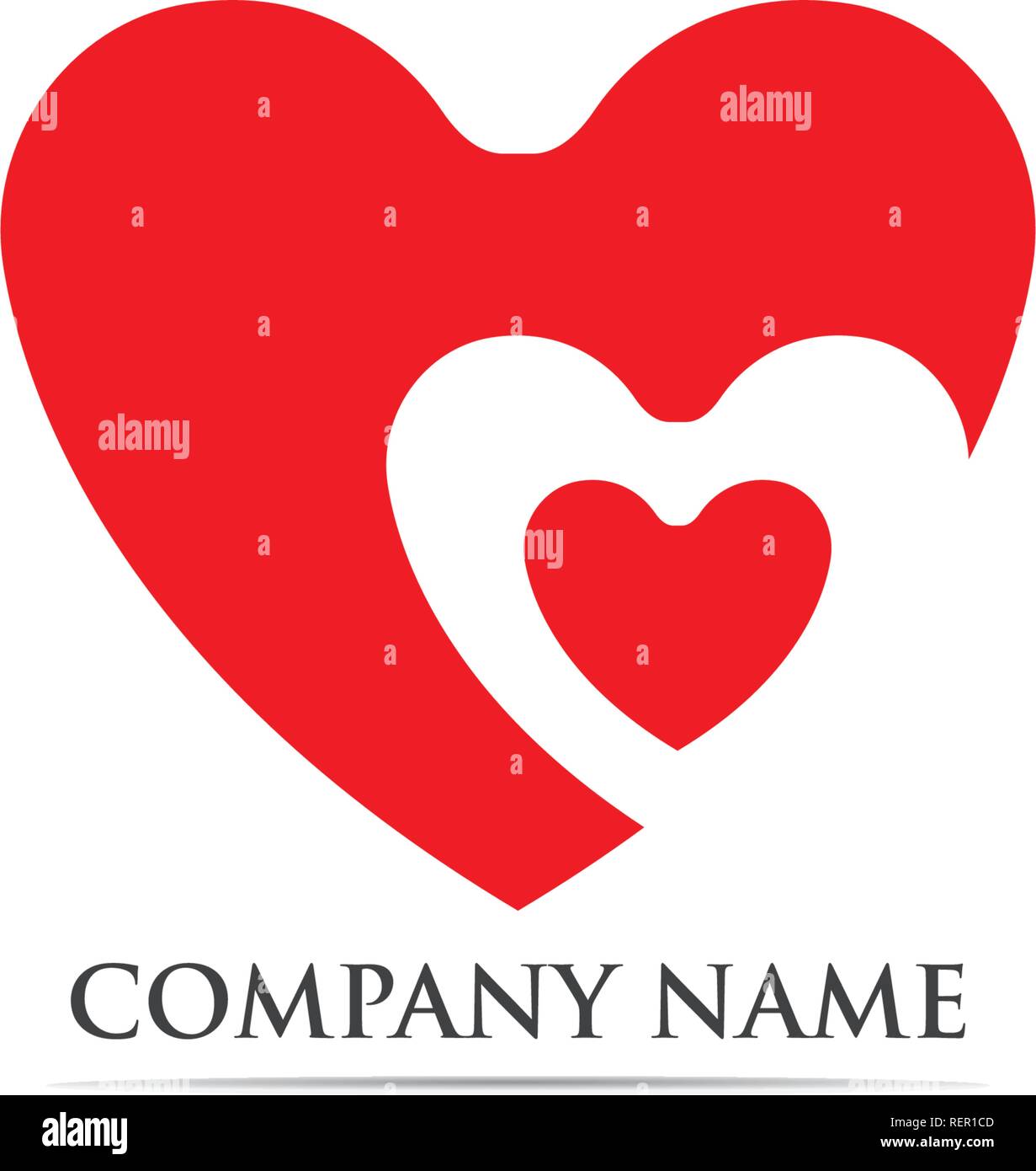 Love heart red logo and symbol Stock Vector Image & Art - Alamy