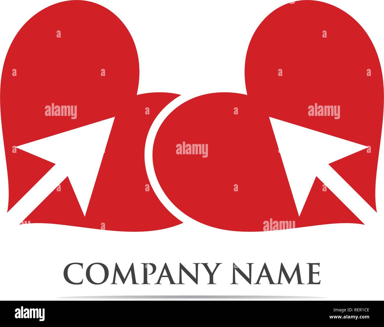 Love heart red logo and symbol Stock Vector Image & Art - Alamy