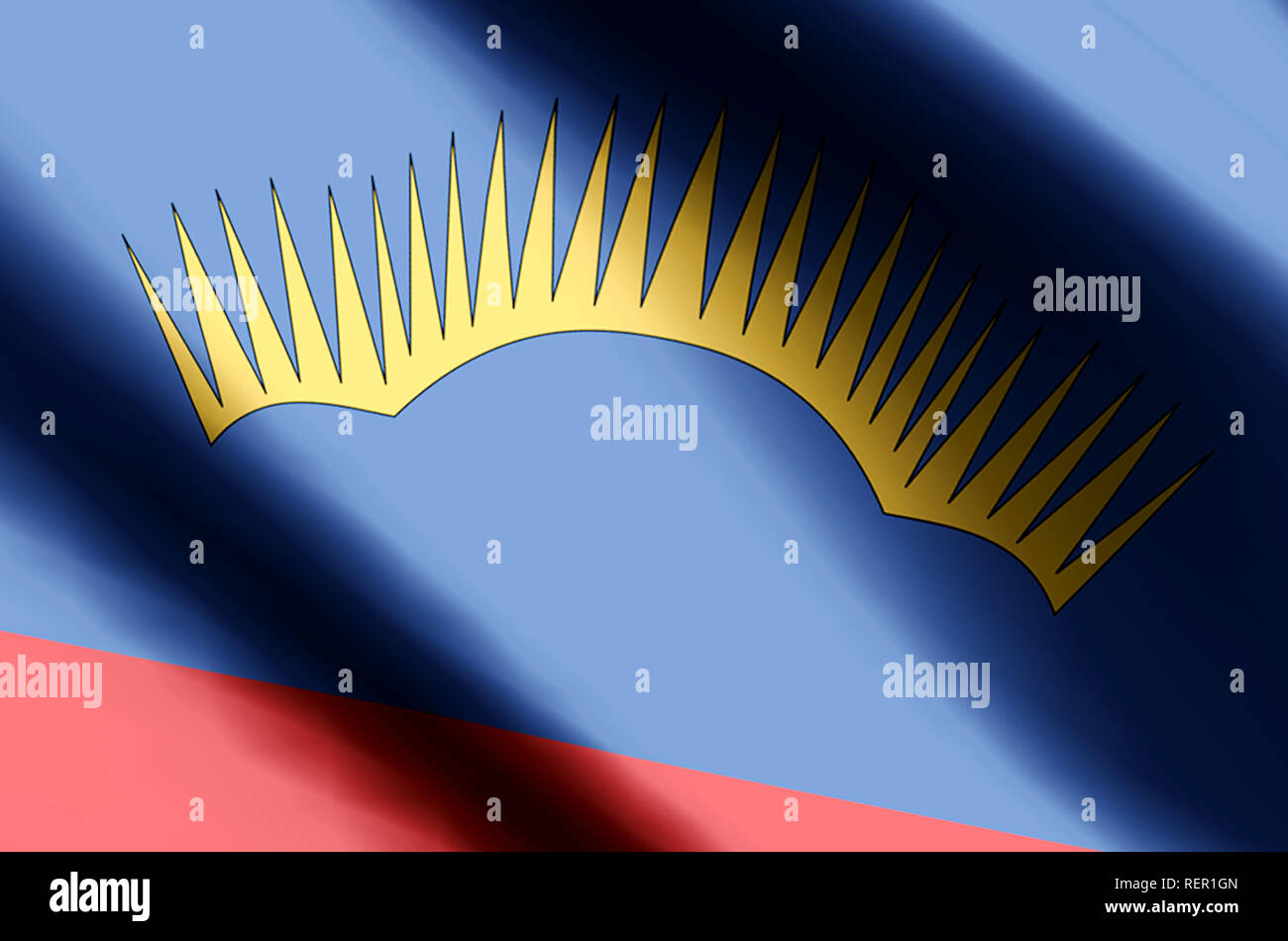 Murmansk stylish waving and closeup flag illustration. Perfect for ...