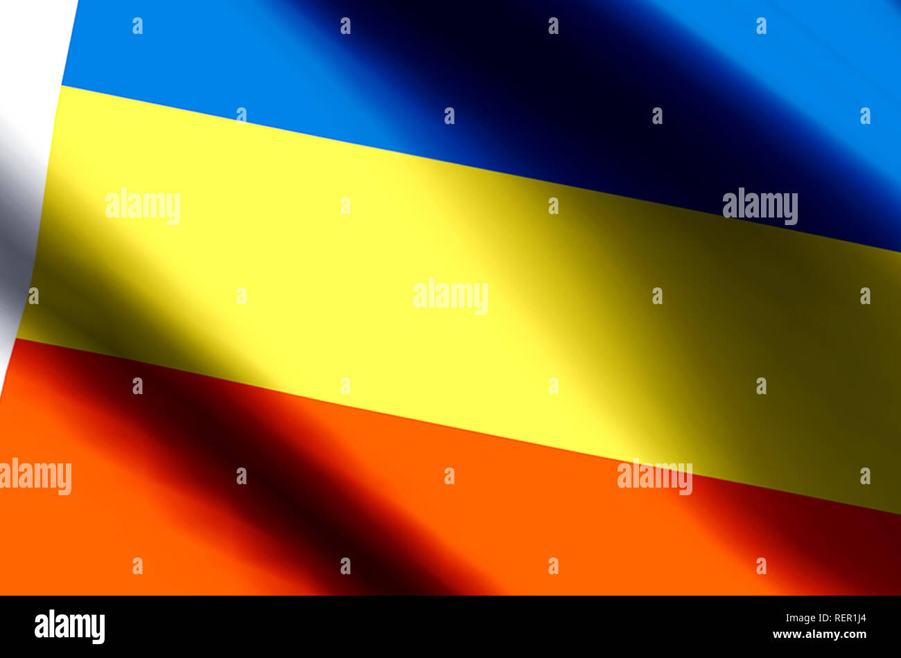 Rostov stylish waving and closeup flag illustration. Perfect for ...