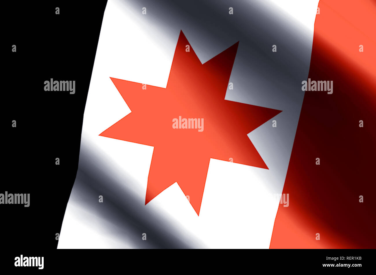 Udmurtia stylish waving and closeup flag illustration. Perfect for ...