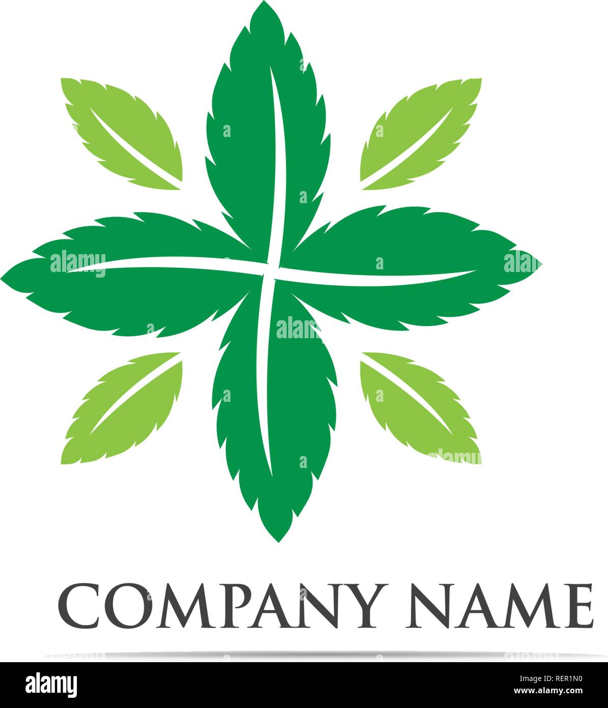 Mint leaf logo and symbol Stock Vector Image & Art - Alamy