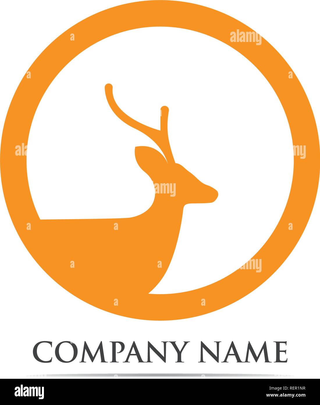 Deer logo and symbol Stock Vector Image & Art - Alamy
