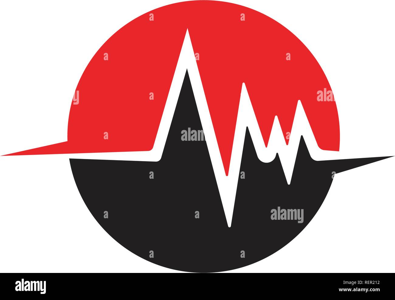 heart beat line vector Stock Vector Image & Art - Alamy