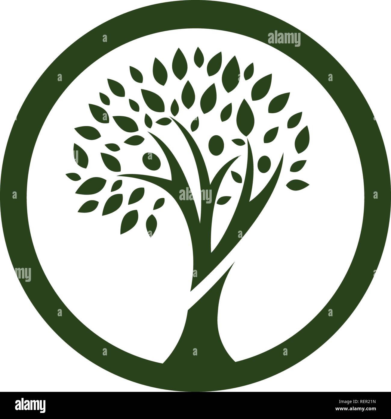 family tree logo template Stock Vector Image & Art - Alamy