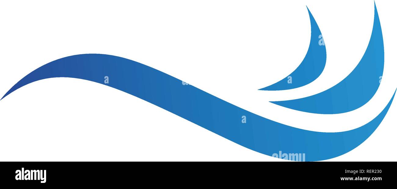 Wave beach logo vector Stock Vector Image & Art - Alamy