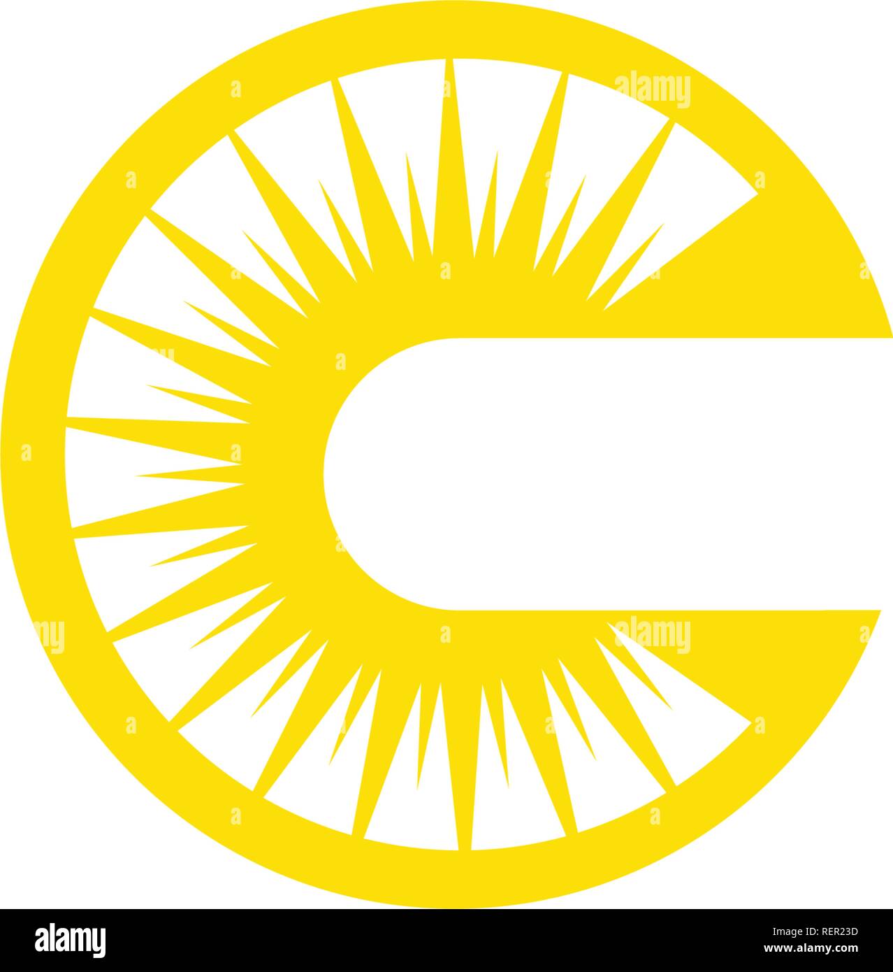 Sun logo and symbol vector Stock Vector Image & Art - Alamy