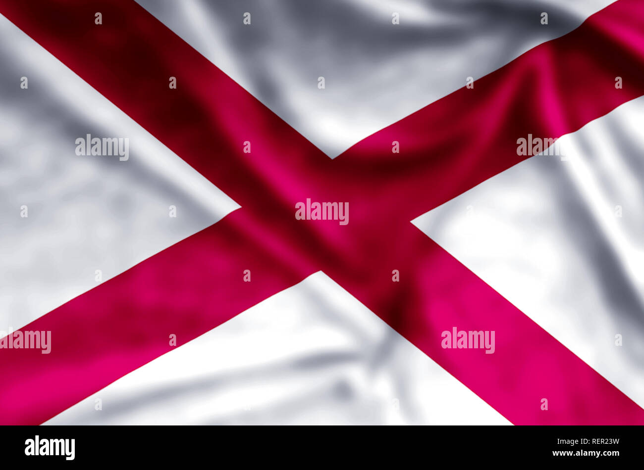 Alabama stylish waving and closeup flag illustration. Perfect for ...