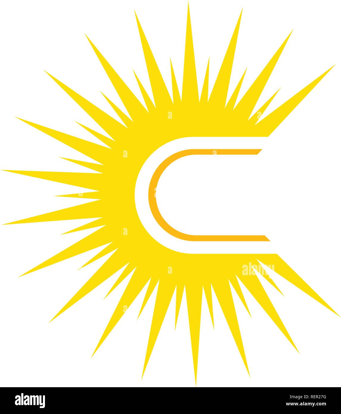Sun logo and symbol vector Stock Vector Image & Art - Alamy