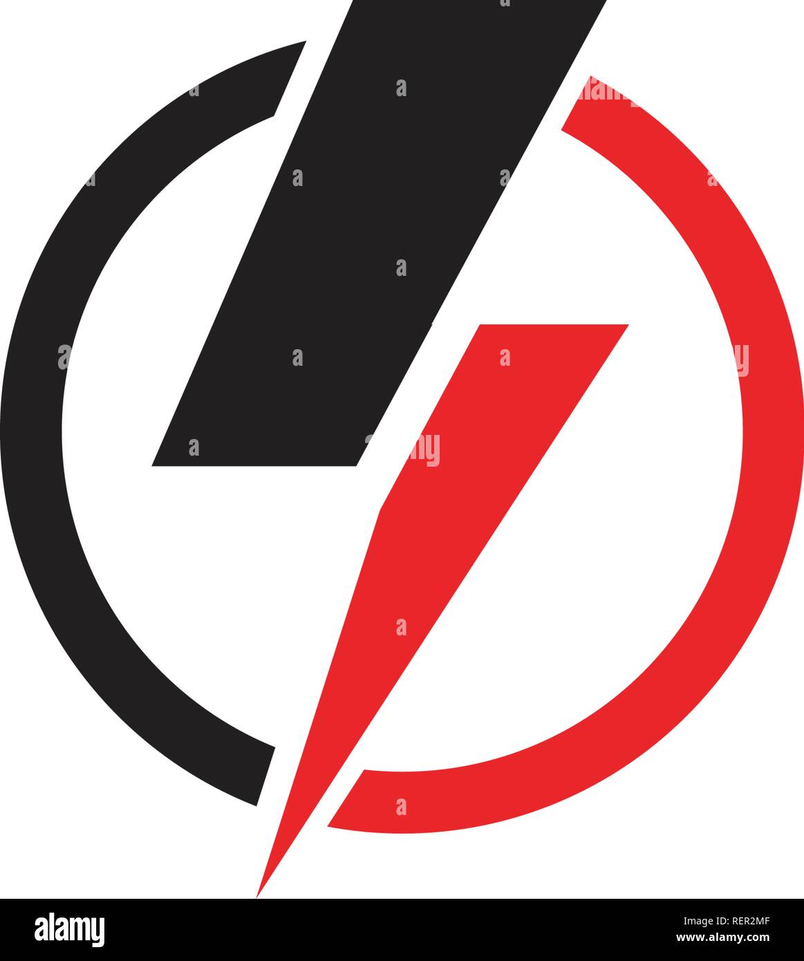 Lightning Logo Template Stock Vector Image & Art - Alamy