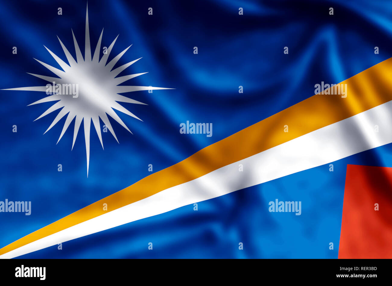 Chelyabinsk stylish waving and closeup flag illustration. Perfect for ...