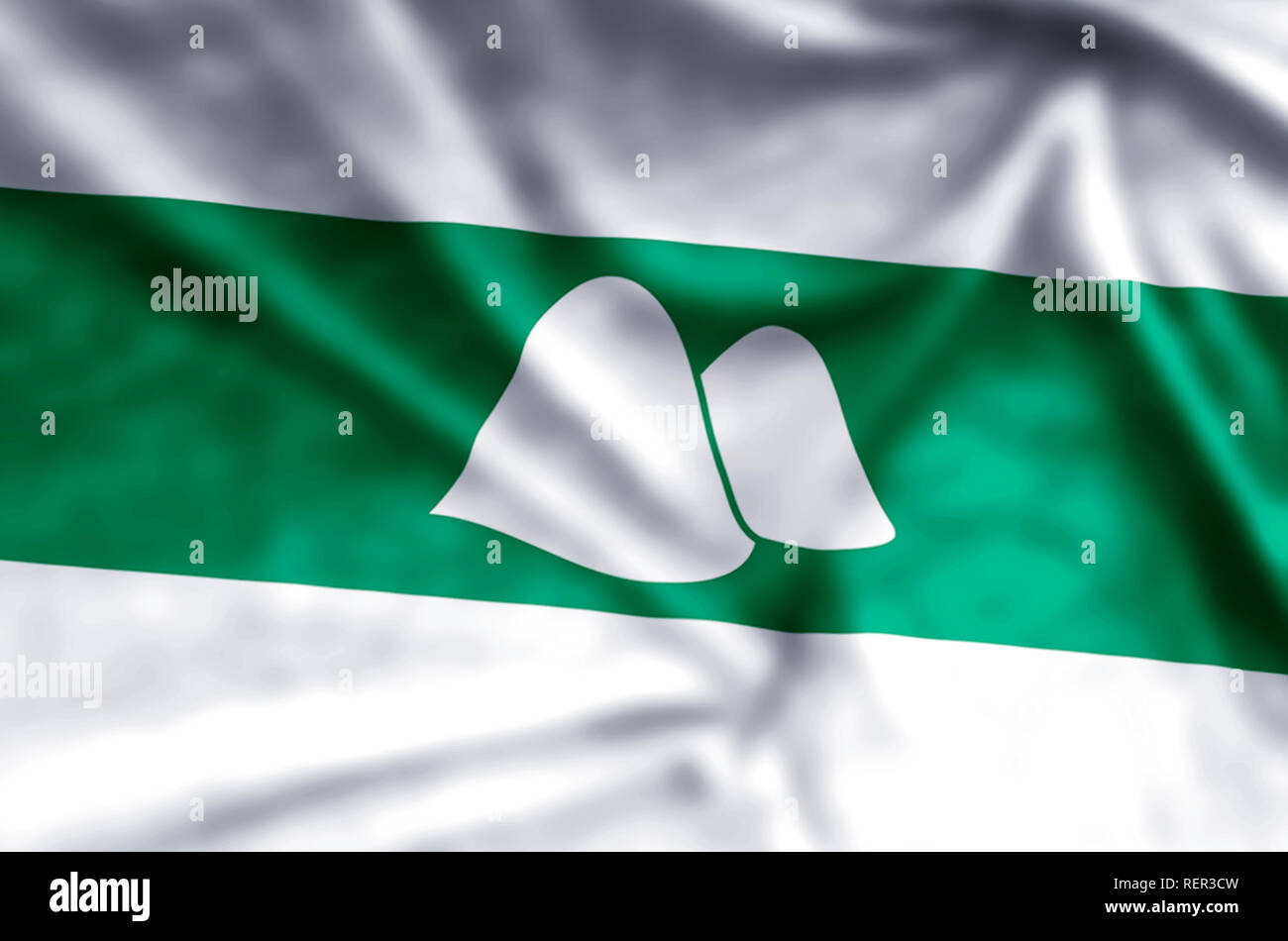 Kurgan stylish waving and closeup flag illustration. Perfect for ...