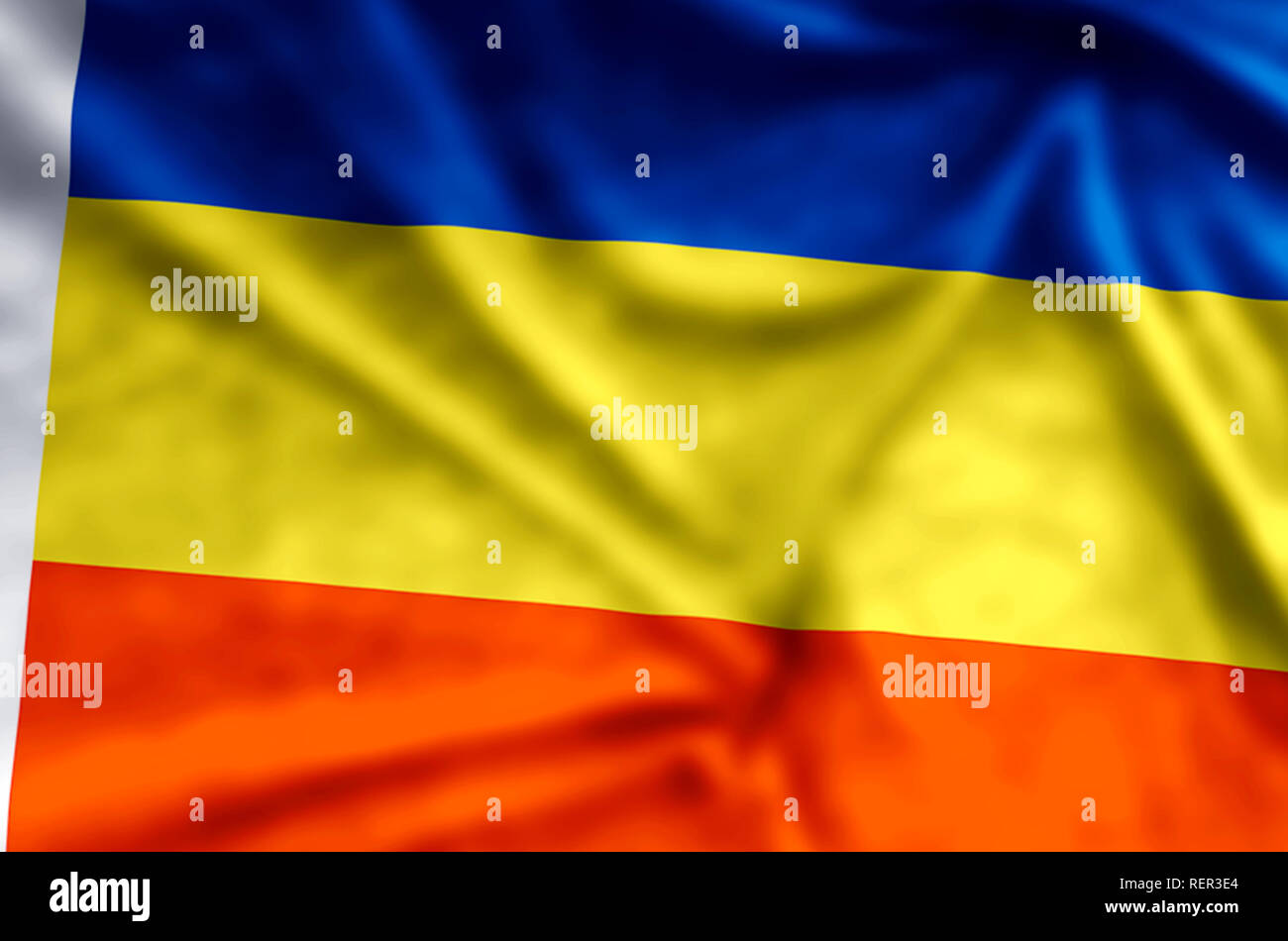 Rostov stylish waving and closeup flag illustration. Perfect for ...