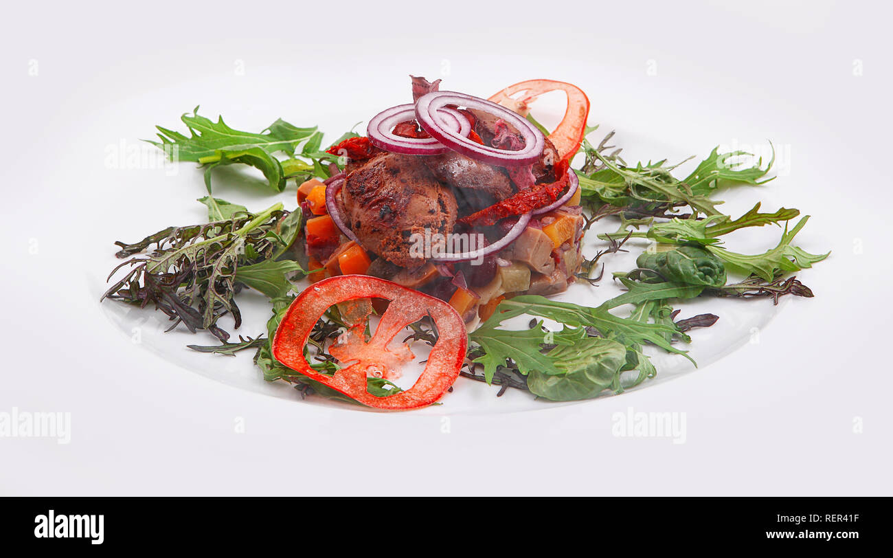 Chicken liver with beans hi-res stock photography and images - Alamy