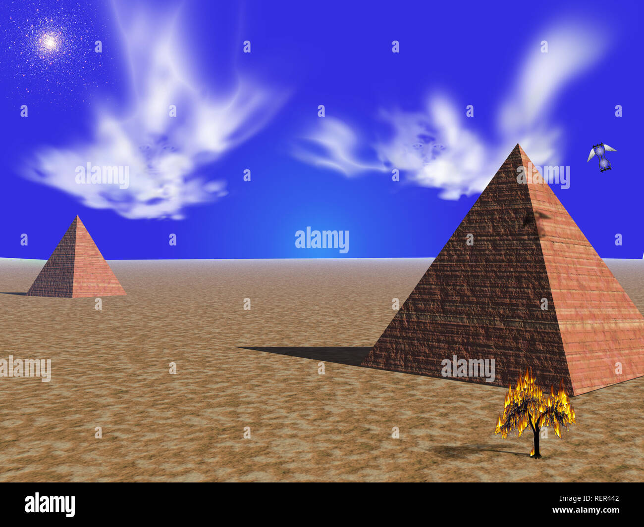 Burning hourglass hi-res stock photography and images - Alamy