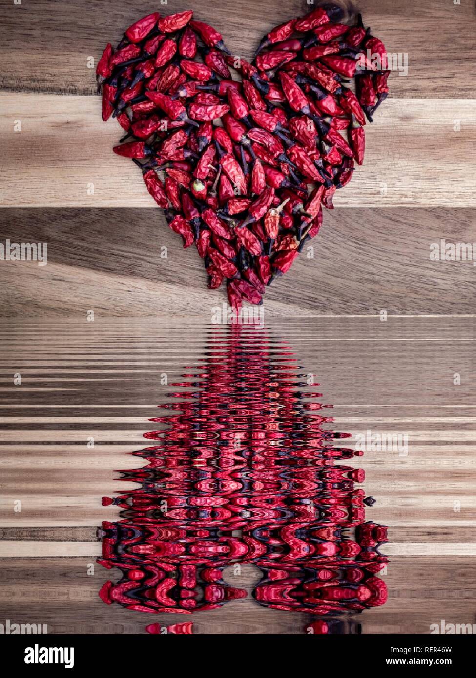 Graphic image of red heart design abstract background Stock Photo - Alamy