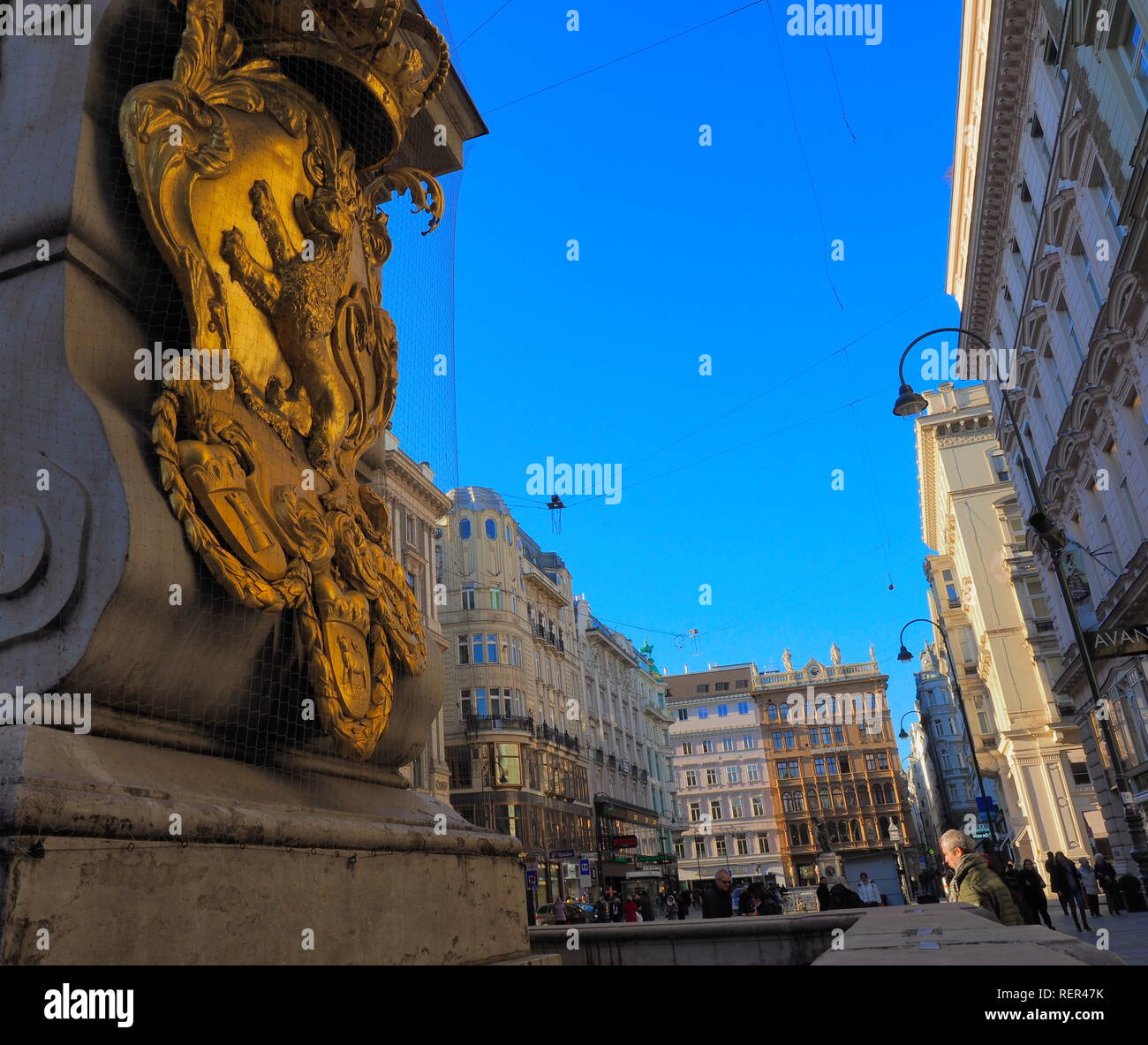 City of Vienna in January Stock Photo - Alamy