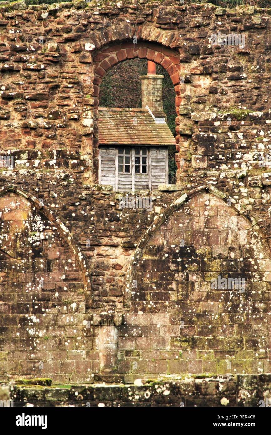 UK Furness Abbey, Barrow In Furness, Cumbria. The Custodian Hut Furness ...
