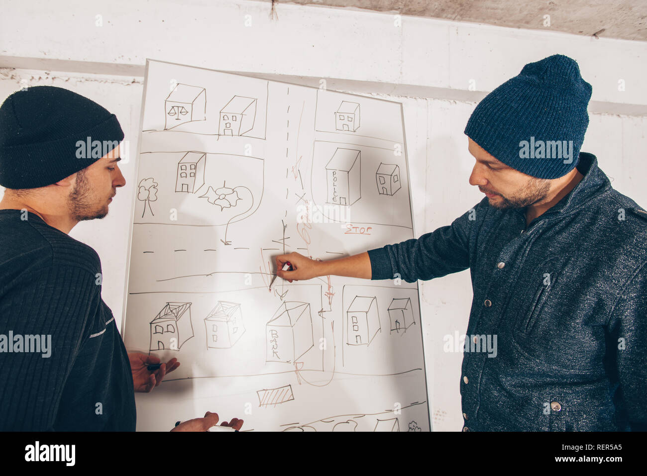 Planning a crime hi-res stock photography and images - Alamy