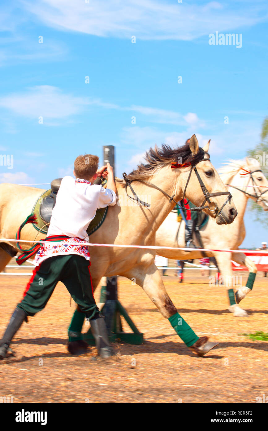Cossack trick riding hi-res stock photography and images - Alamy
