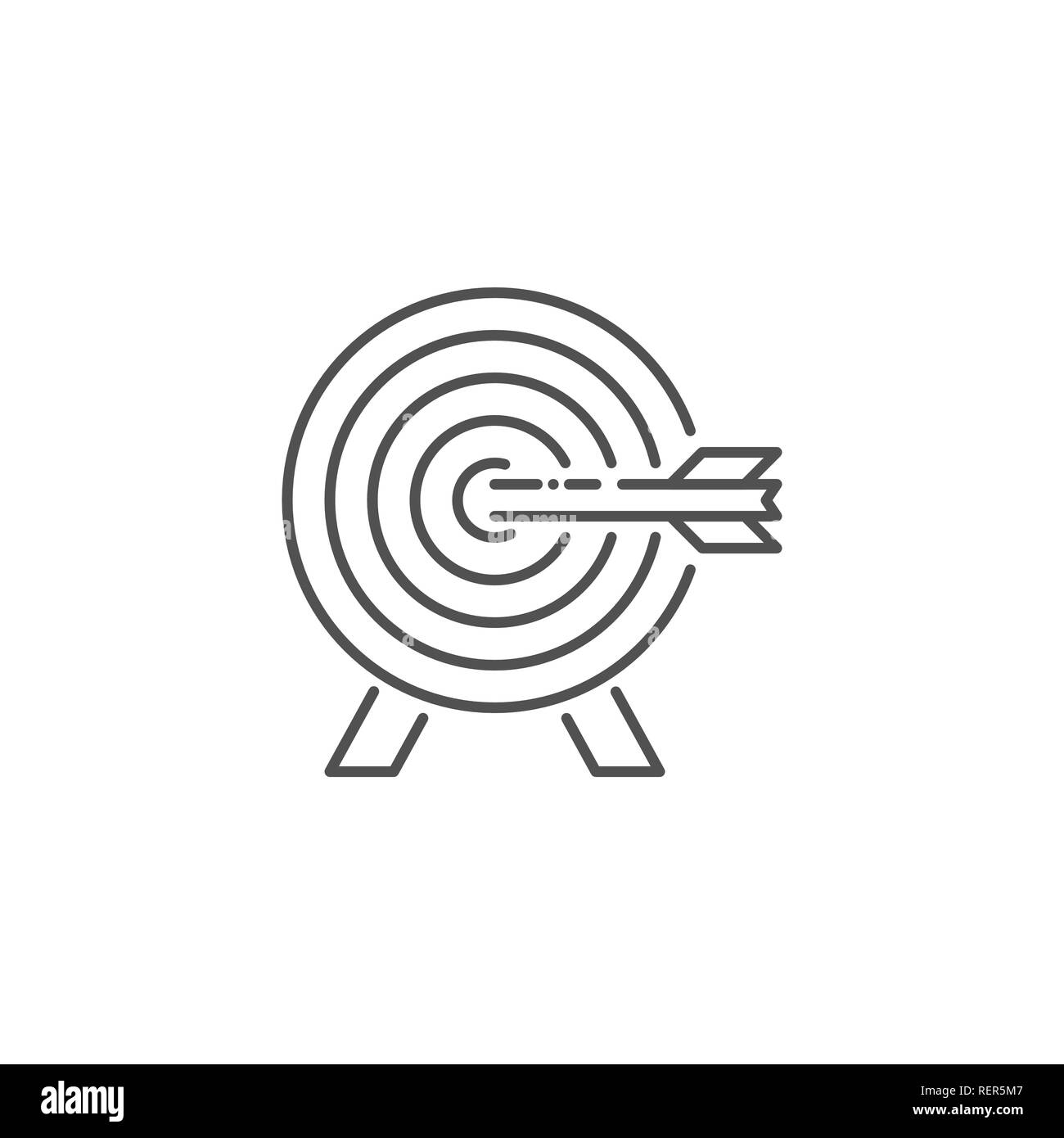 Target Related Vector Line Icon Stock Vector Image & Art - Alamy