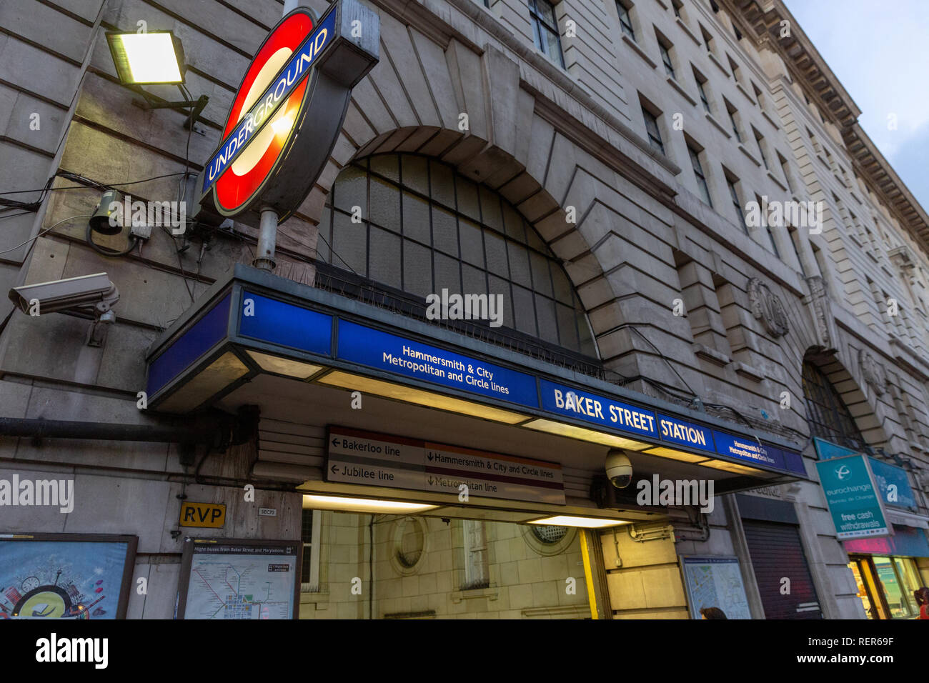 Baker Street TFL Underground Station Stock Photo - Alamy