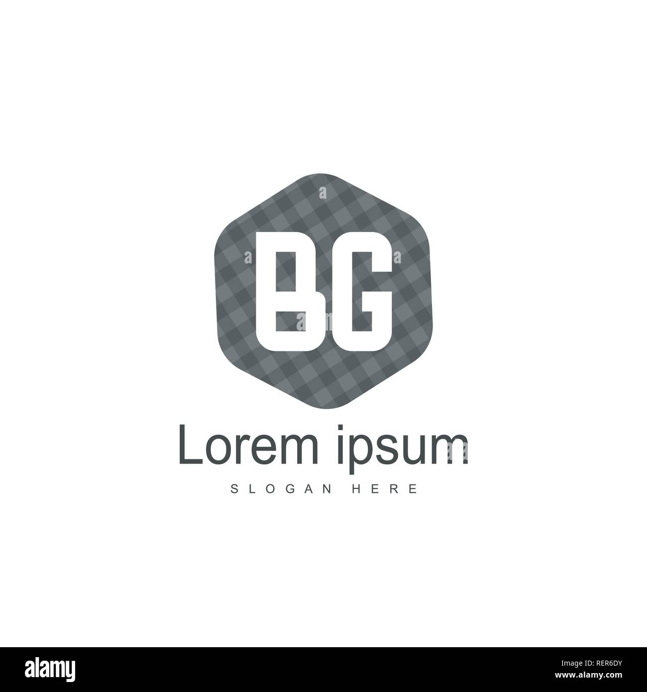 Letter Logo BG Template Vector Design Stock Vector Image & Art - Alamy