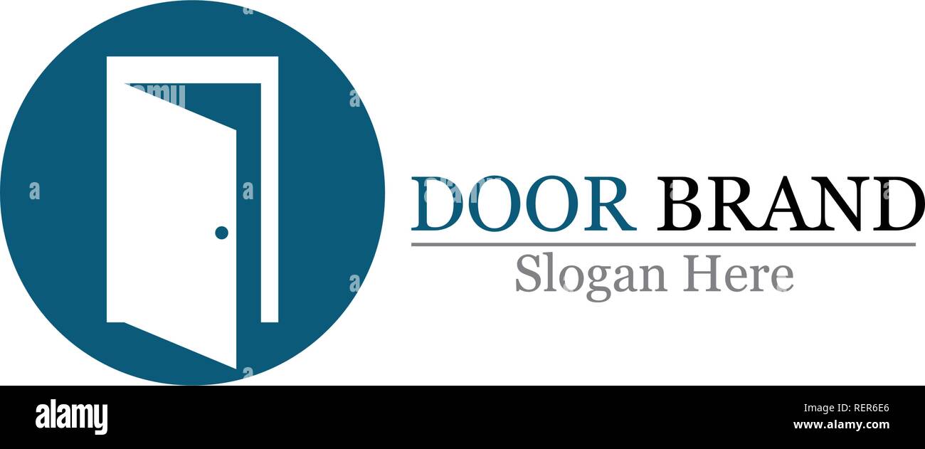 door logo vector template Stock Vector Image & Art - Alamy