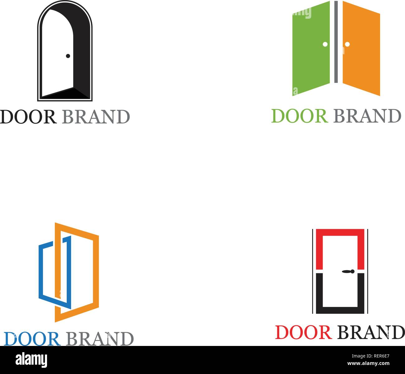 door logo vector template Stock Vector Image & Art - Alamy