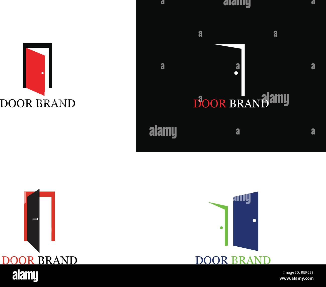 door logo vector template Stock Vector Image & Art - Alamy