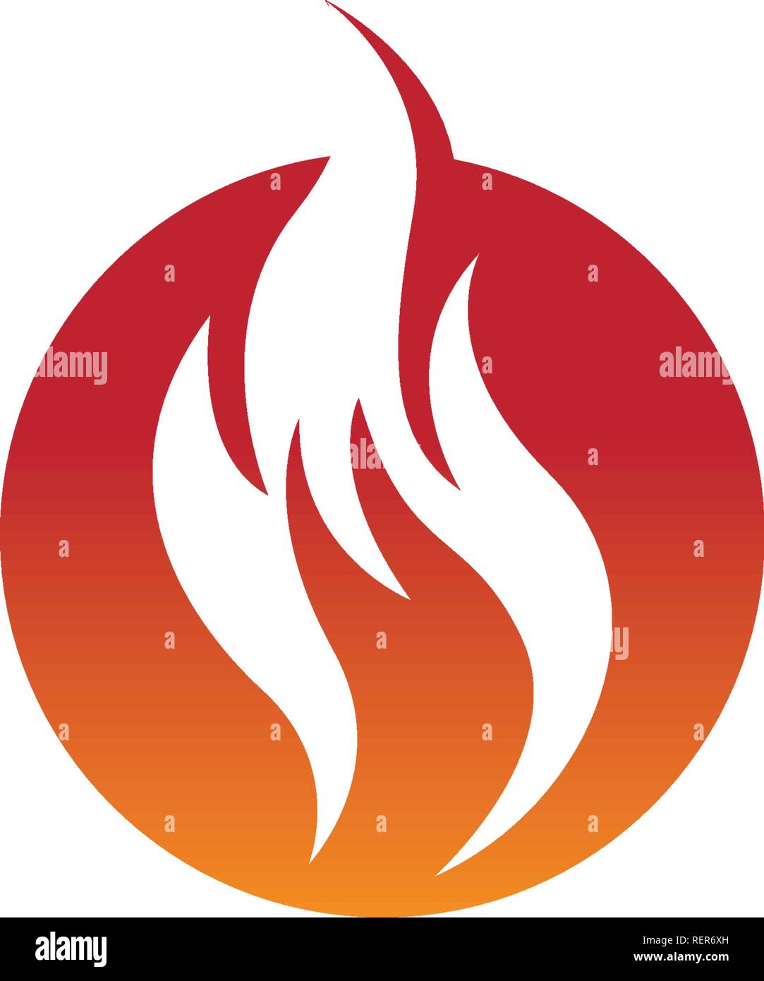 Fire vector icon Stock Vector Image & Art - Alamy