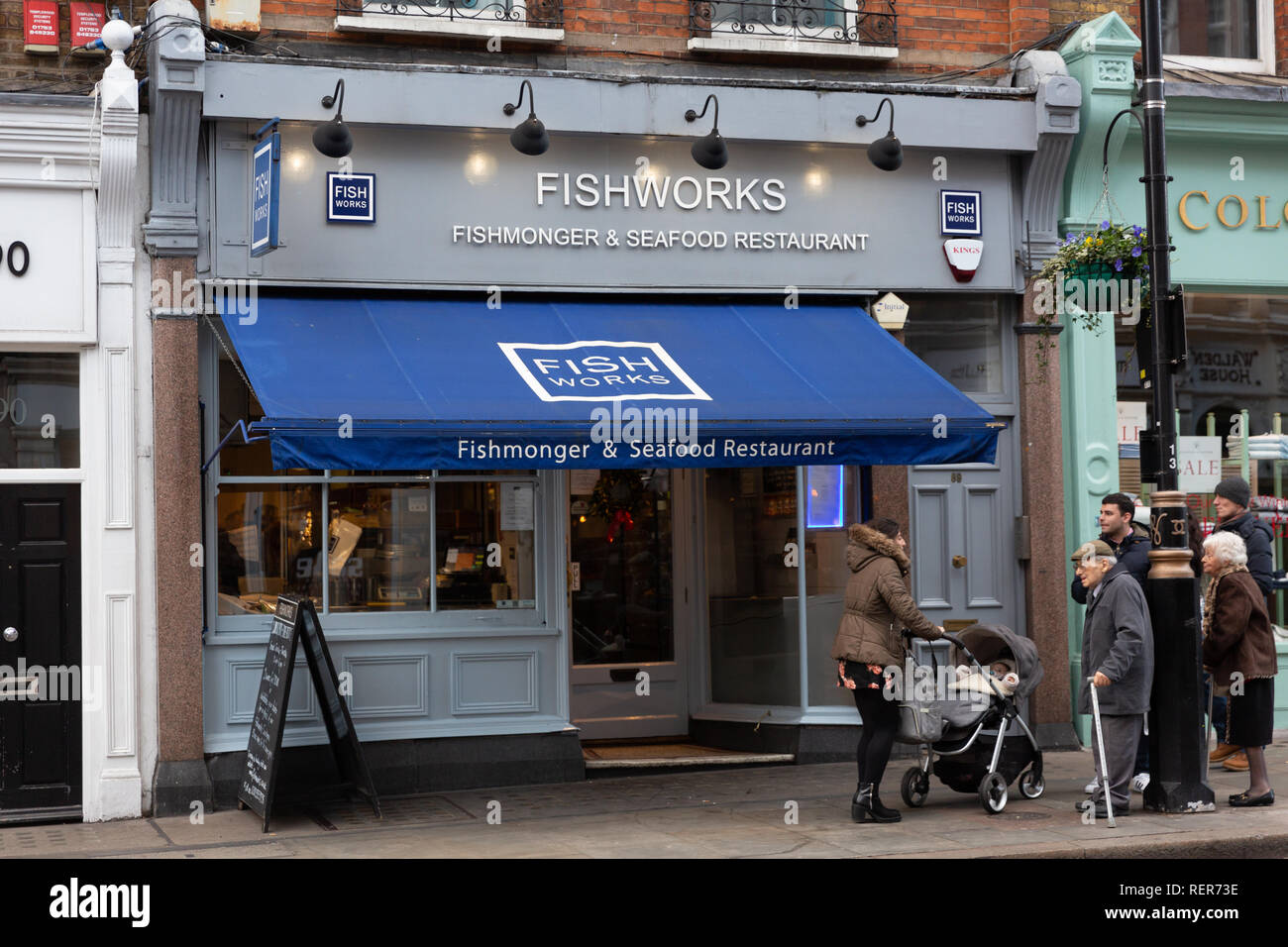 Fishworks, Fishmonger and Seafood Restaurant Stock Photo - Alamy