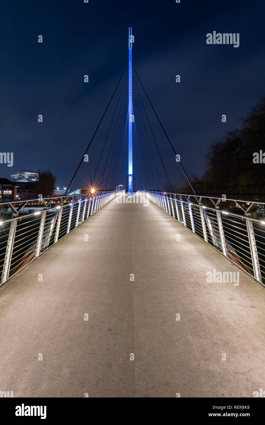 Reading foot bridge hi-res stock photography and images - Alamy