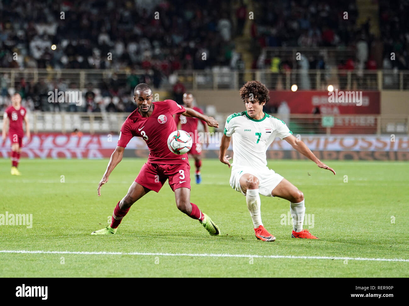 January 22, 2019 : Abdelkarim Hassan of Qatar and Safaa Hadi of Iraq ...