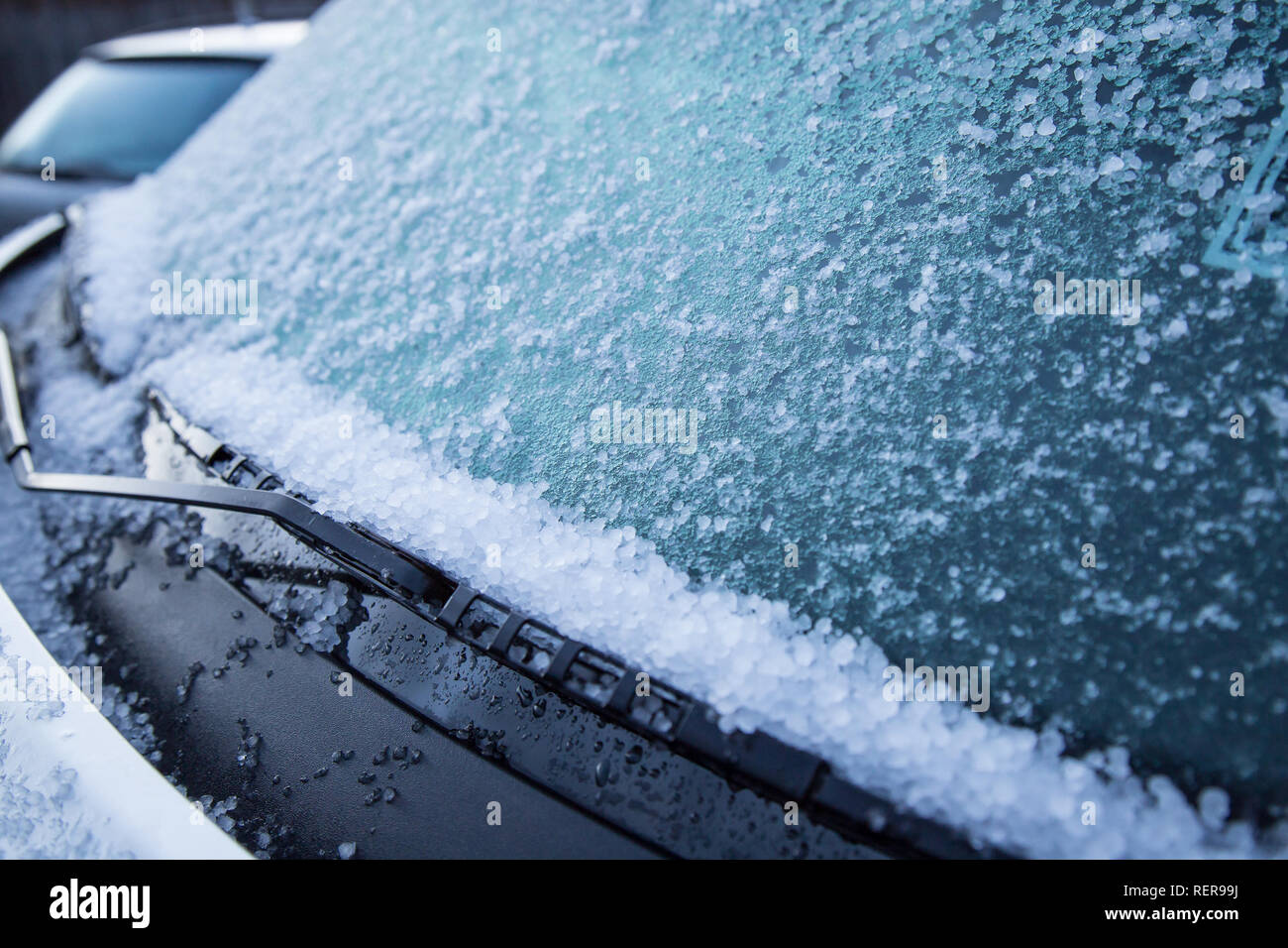 Hail on vehicle hi-res stock photography and images - Alamy