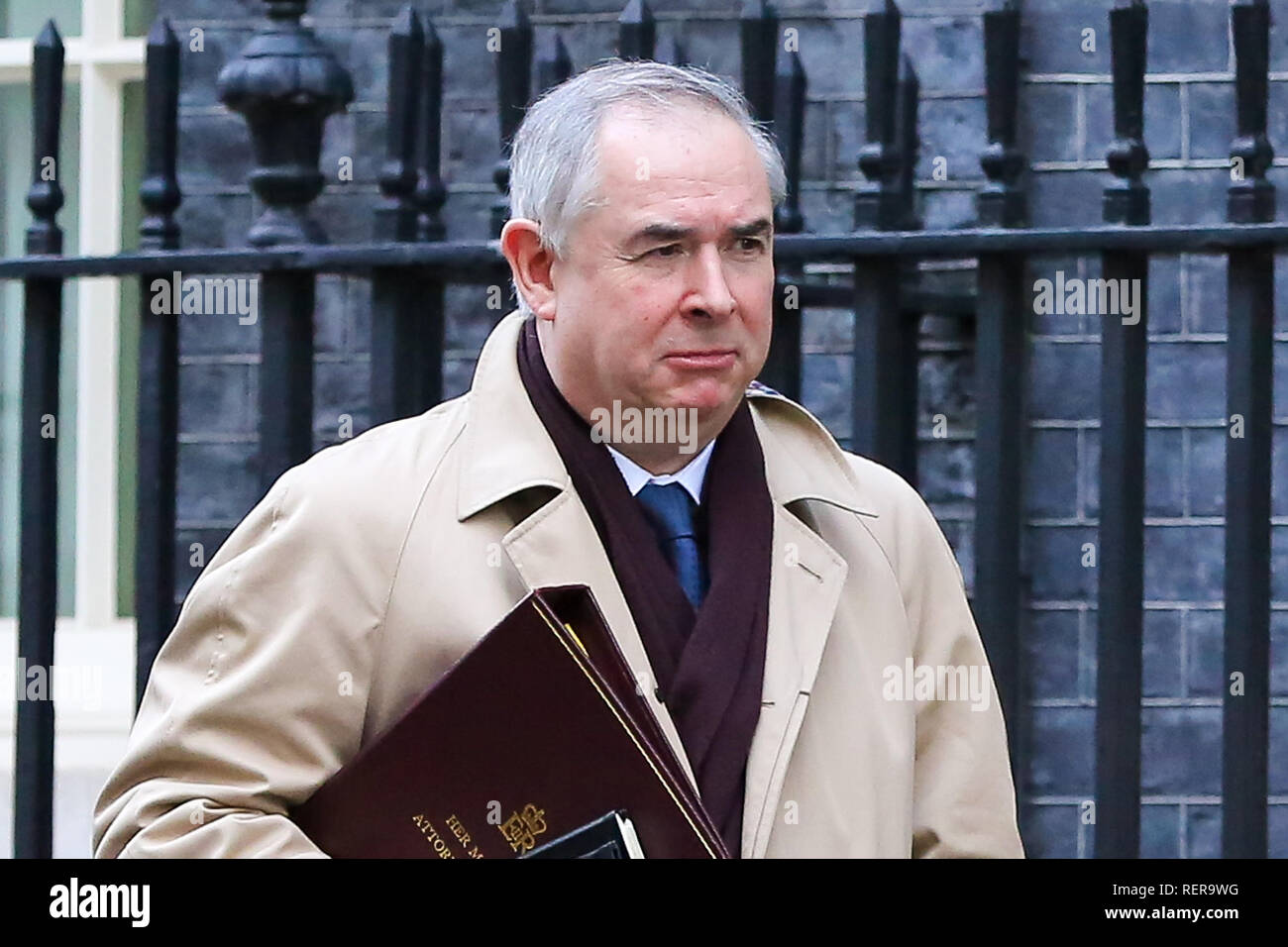 London, UK. 22nd Jan, 2019. Geoffrey Cox - Attorney General is seen ...