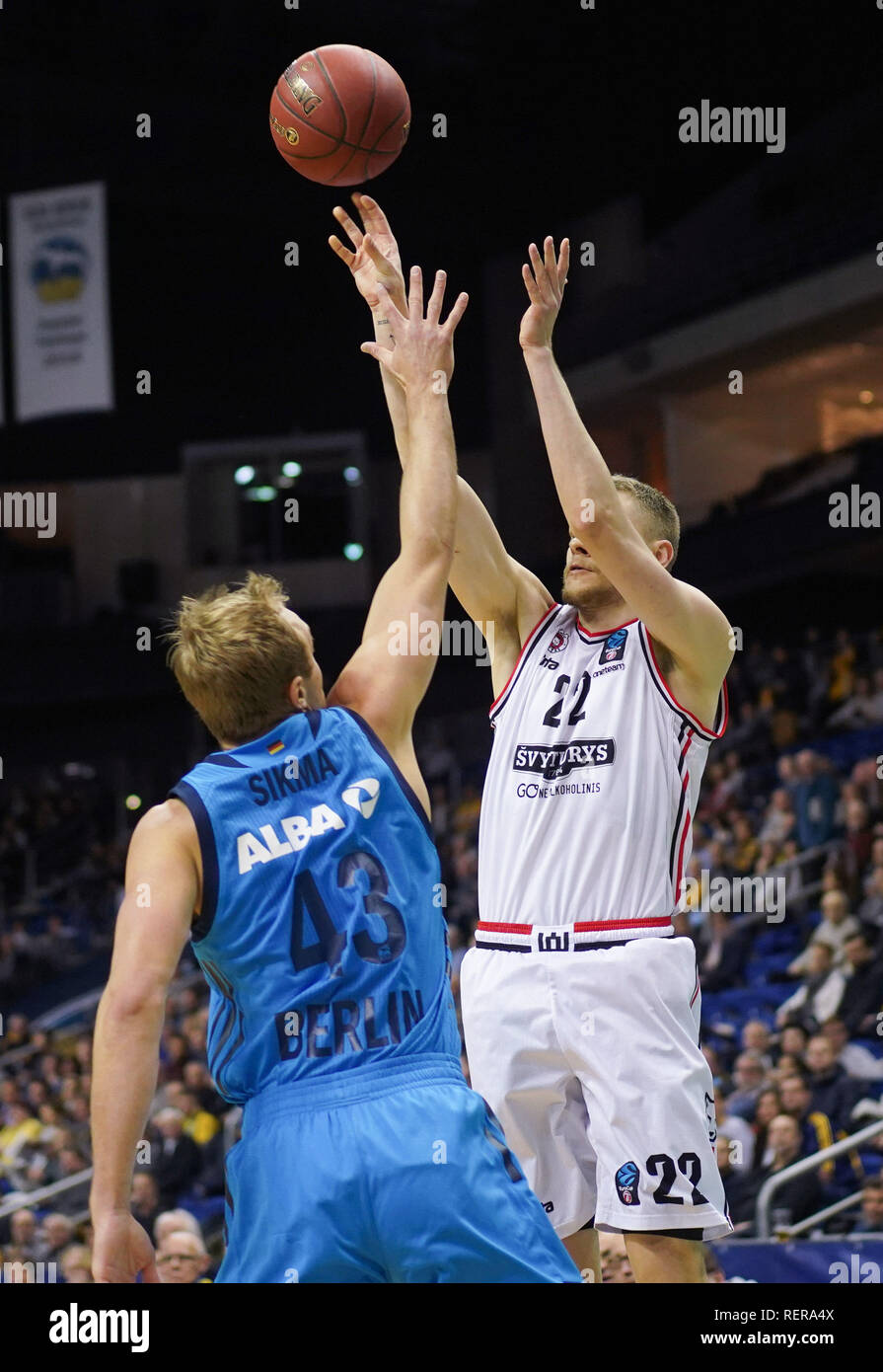 Berlin, Germany. 22nd Jan, 2019. Basketball: Eurocup, ALBA Berlin ...