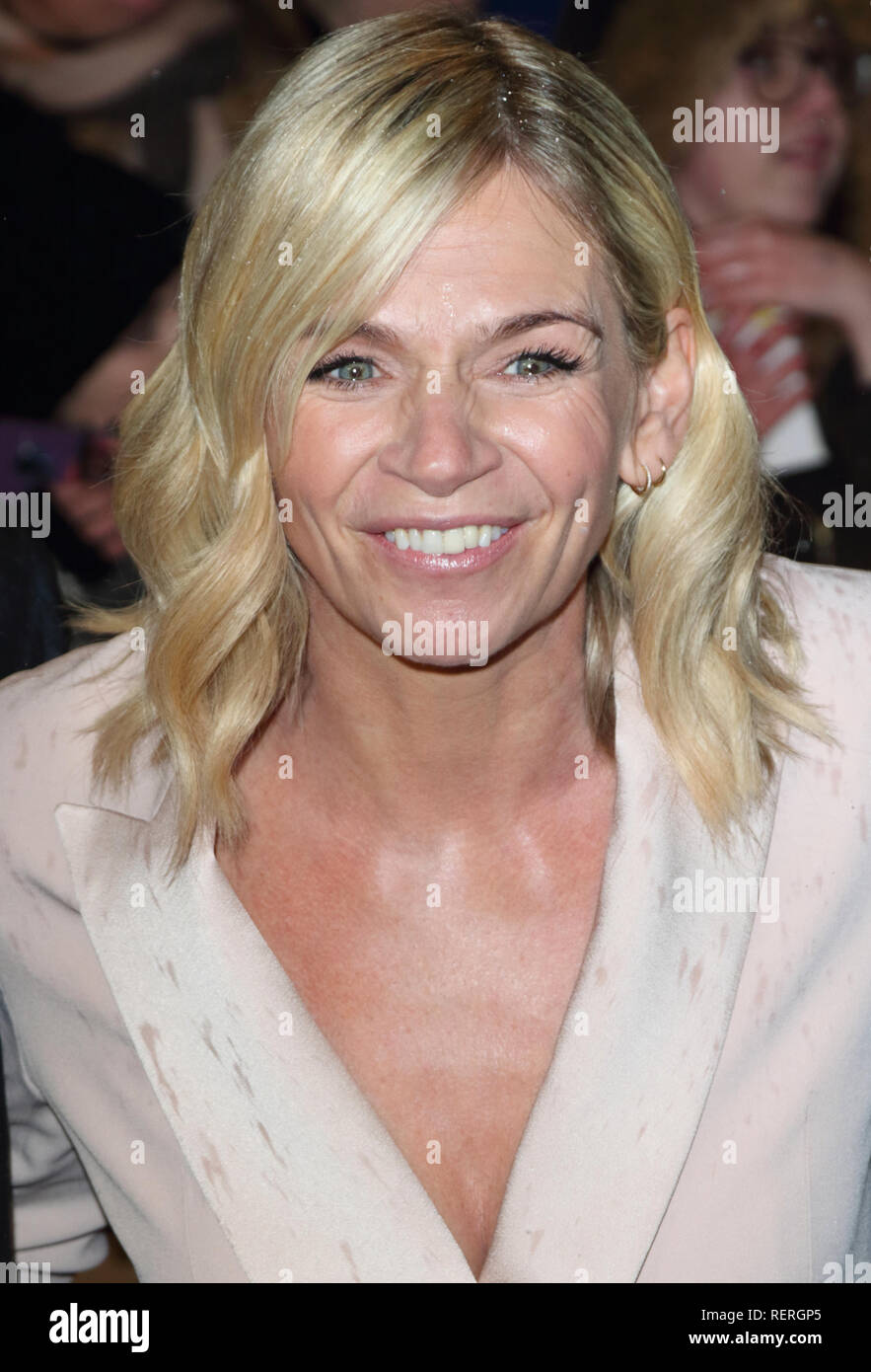 Zoe Ball seen on the red carpet during the National Television Awards ...